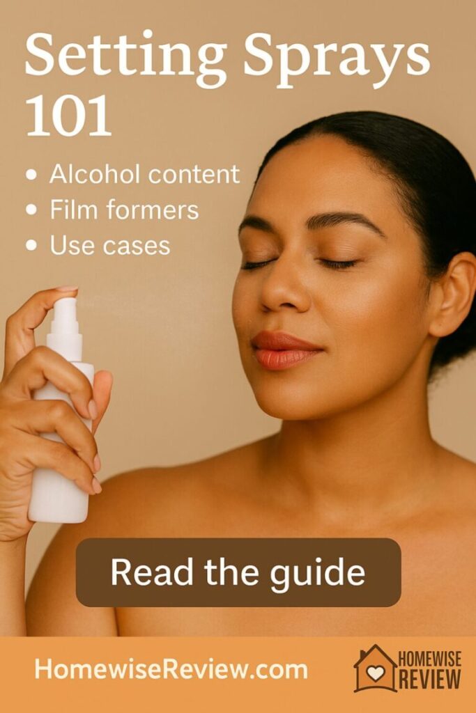 Setting Sprays 101: Alcohol Content, Film Formers, and Use Cases