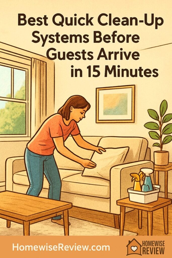 Quick Clean-Up Systems That Work Before Guests Arrive in 15 Minutes