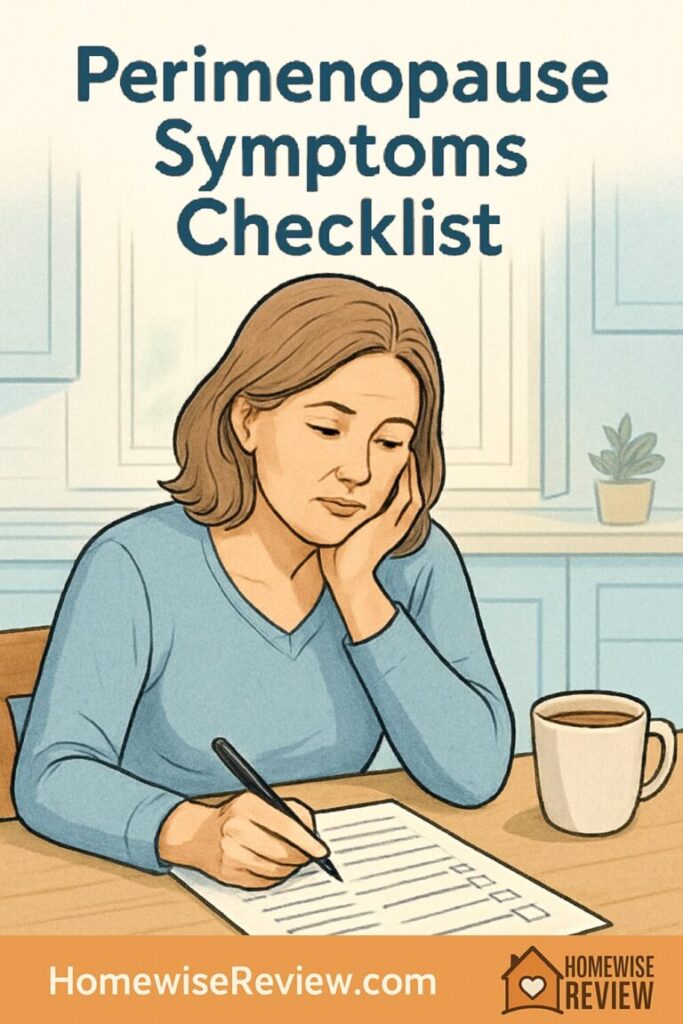 Perimenopause Symptoms Checklist: What To Watch And Track